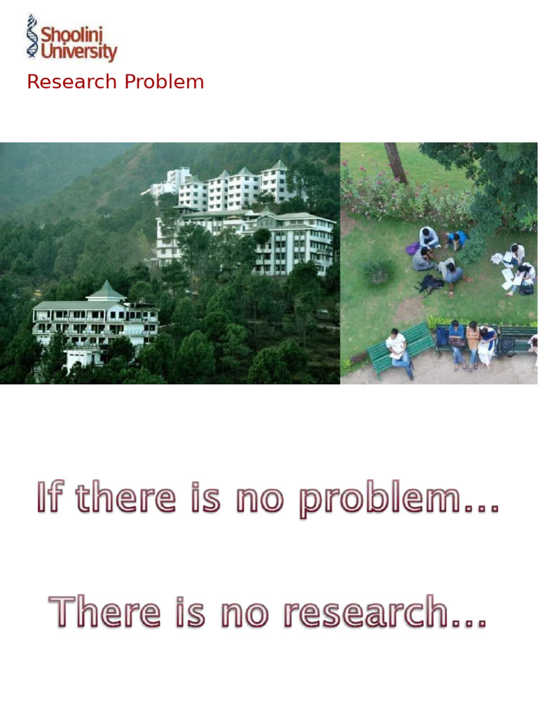 Research Problem | PDF | Methodology | Scientific Method