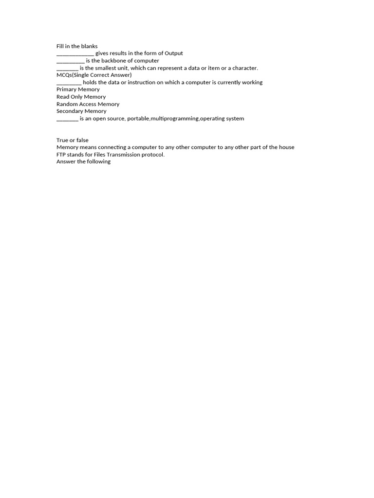 It Sem1 | PDF