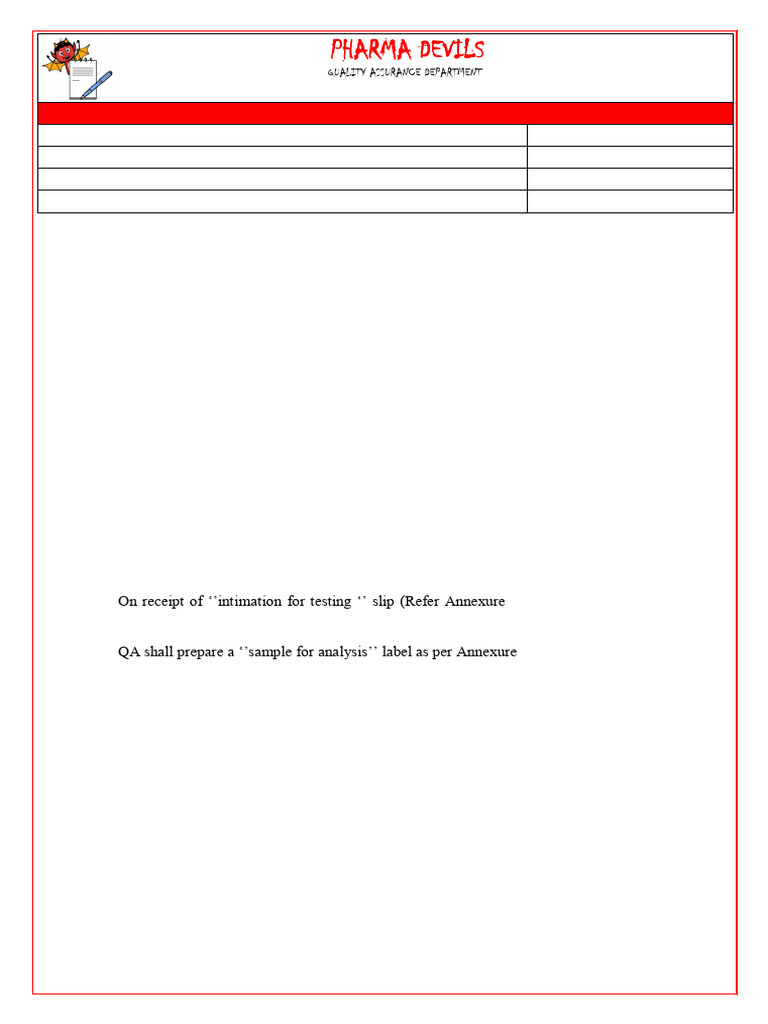 SOP for Sampling Finished Products | PDF | Quality Assurance | Tablet ...
