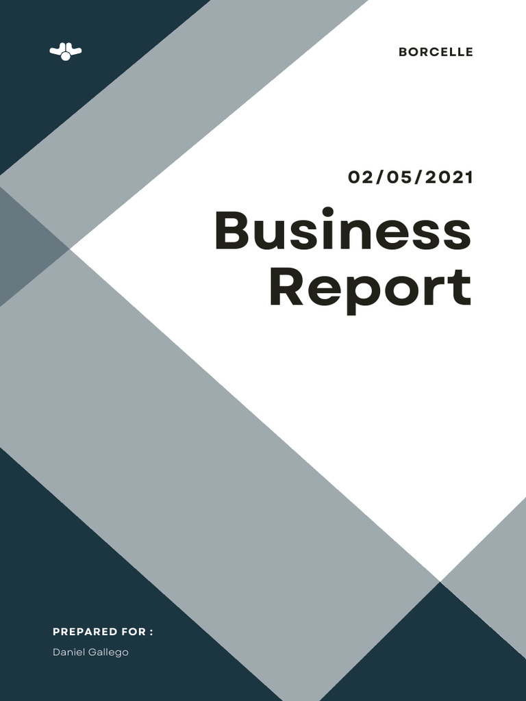 Blue and Grey Minimalist Modern Business Report | PDF
