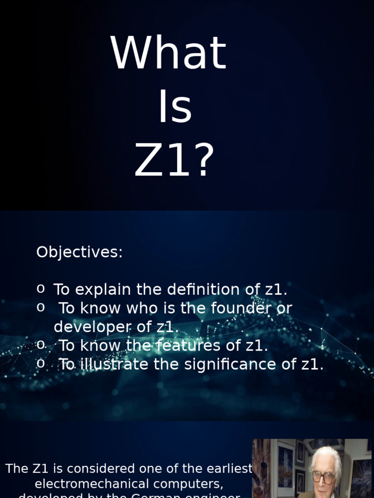 Overview of the Z1 Computer | PDF