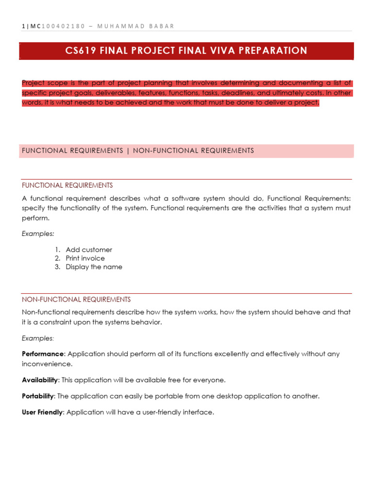 CS519 Final Viva Preparation | PDF | Software Development Process | Relational Database