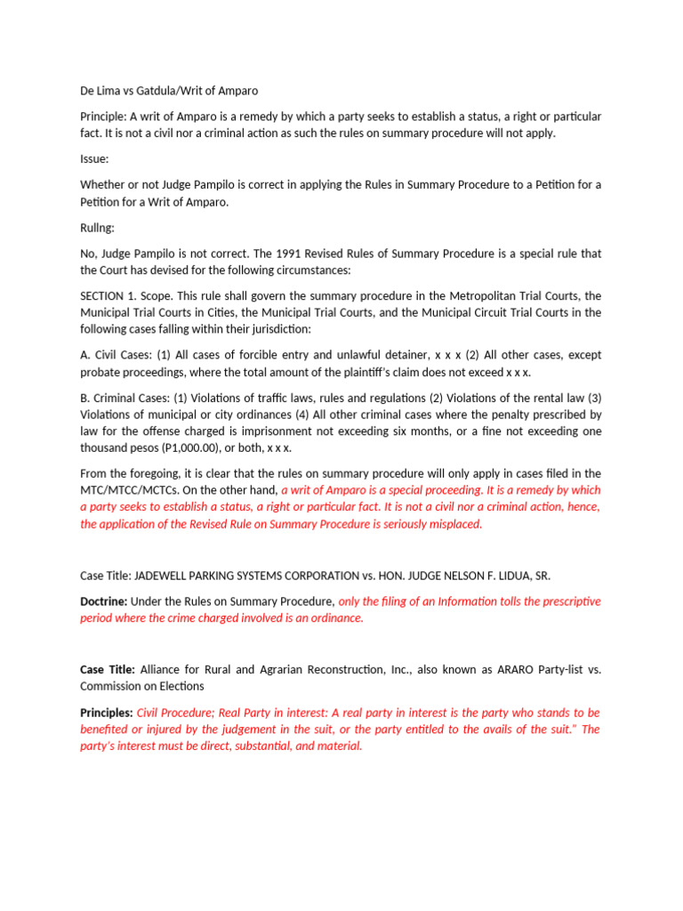 De Lima vs Gatdula | PDF | Default Judgment | Lawsuit