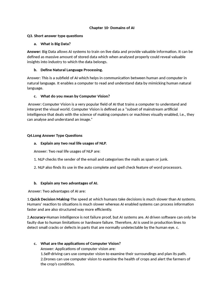 Class_8_Chapter_10_-_Domains_of_AI_ques_ans_13012025_103526 | PDF