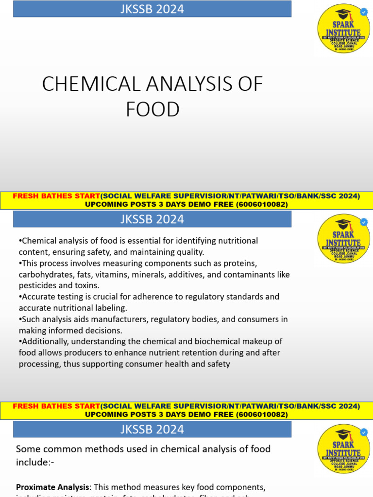 chemical_analysis_of_food_(2) | PDF | Distillation | Chemical Substances
