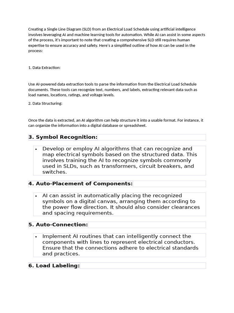 AI Based SLD From Load Schedule | PDF | Artificial Intelligence ...