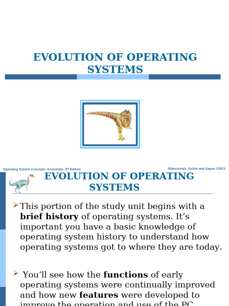 Evolution of Operating Systems History | PDF | Operating System ...