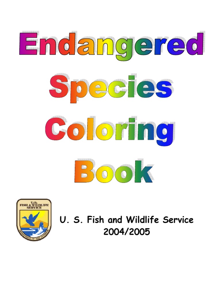 Endangered Species Coloring | PDF | Gray Wolf | Frog