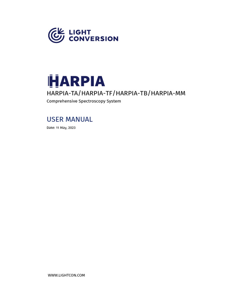 Harpia Manual | PDF | Microscope | Electromagnetism