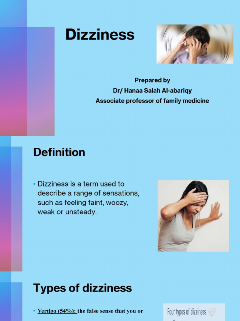 3 Approach To Dizzy Patient | PDF