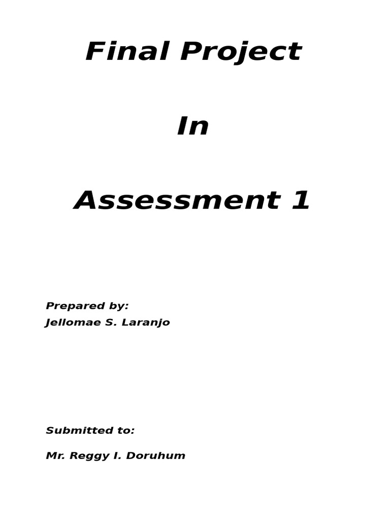 Assessment1 (Cover) | PDF