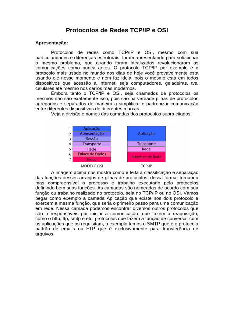 Protocolos de Redes TCP | PDF