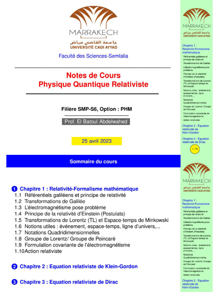 Cours PQR S6 Full VF | PDF