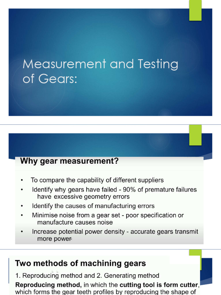 Gear Runout and Measurement Errors | PDF | Gear | Circle