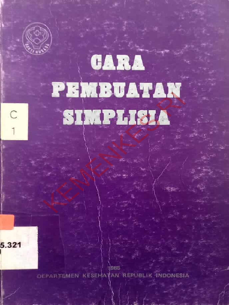 Cara Pembuatan Simplisia | PDF
