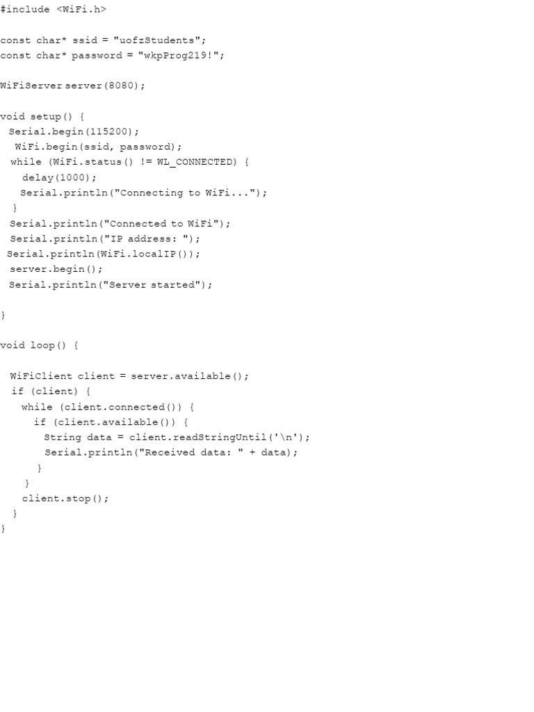 Introduction to Python Socket With Esp32communication Exampled | PDF