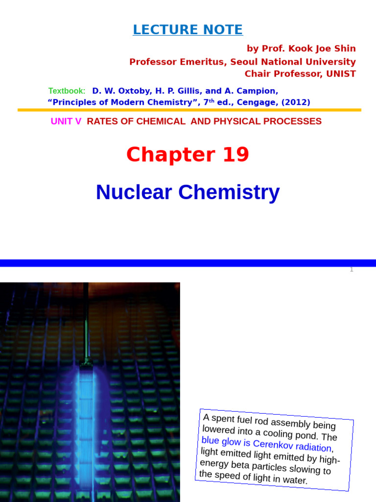 Ch19 (8ed) Nuclear Chemistry | PDF | Nuclear Fission | Neutron