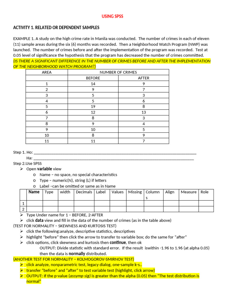 SPSS-handouts | PDF | Student's T Test | P Value
