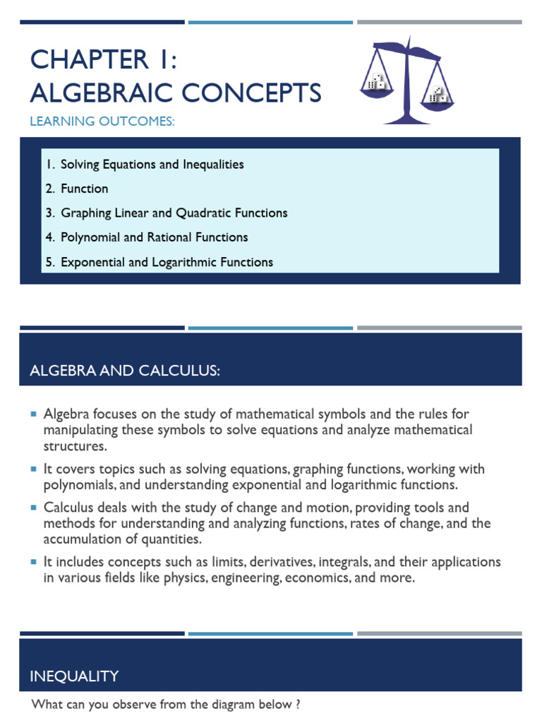 Chapter 1 Algebraic Concepts | PDF | Polynomial | Function (Mathematics)