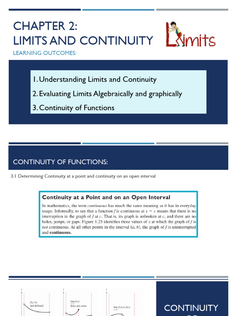 Chapter 2 Limits and Continuity Part II | PDF