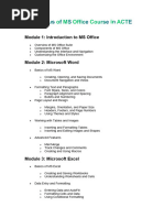 MS Office Full Course | PDF | Microsoft Excel | Microsoft Word