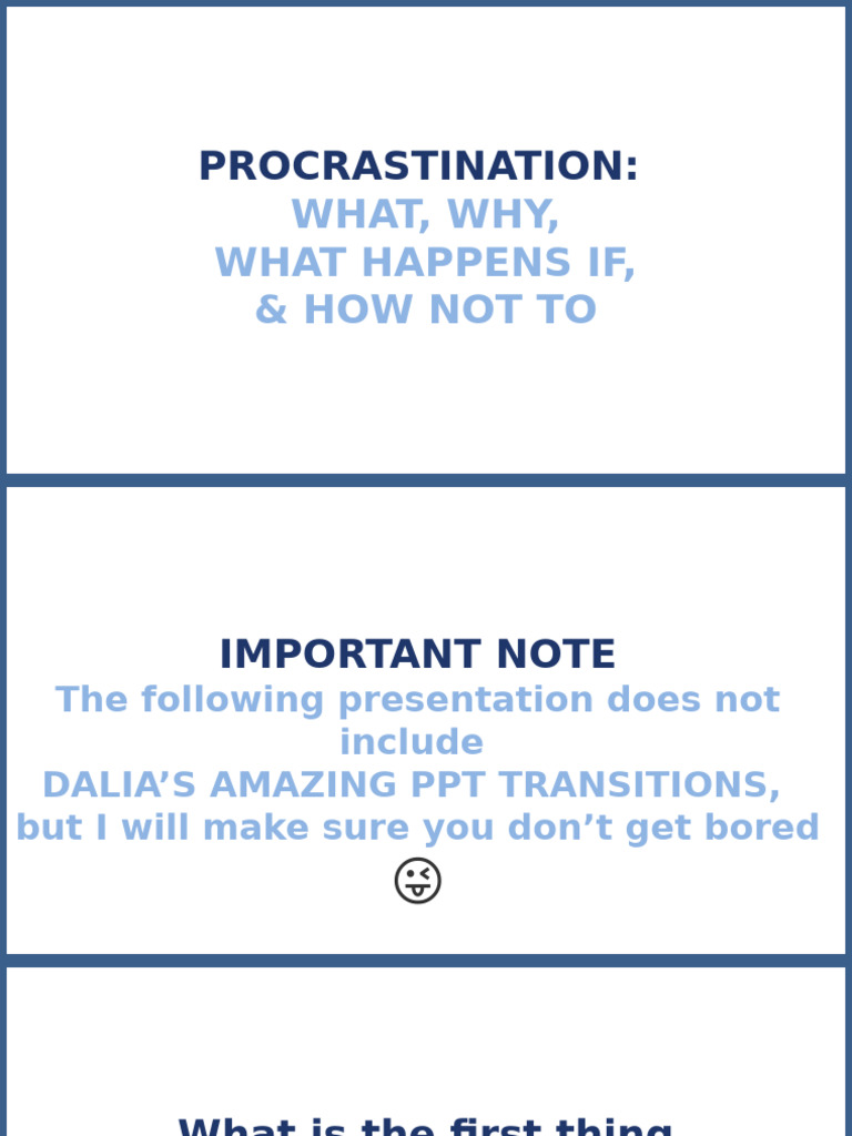 Procrastination | PDF | Professional Skills | Procrastination