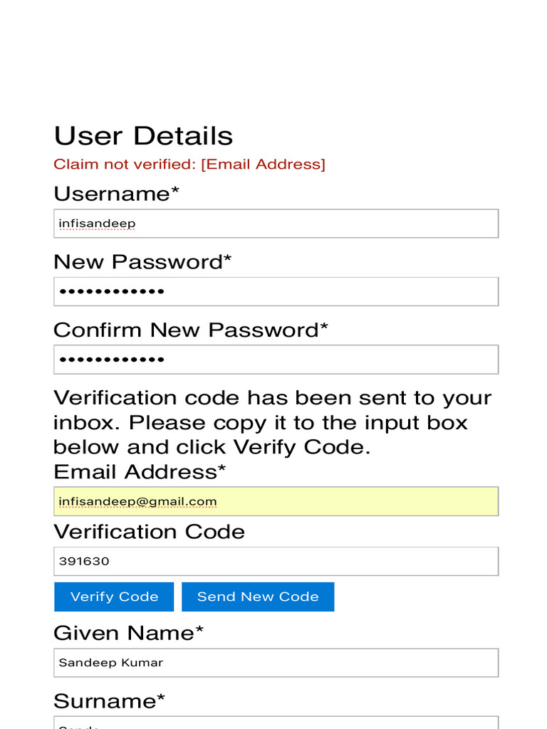 User Details Verification Process | PDF