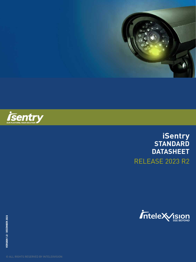 iSentry 2023 R2 Datasheet Overview | PDF | Automation | Artificial ...