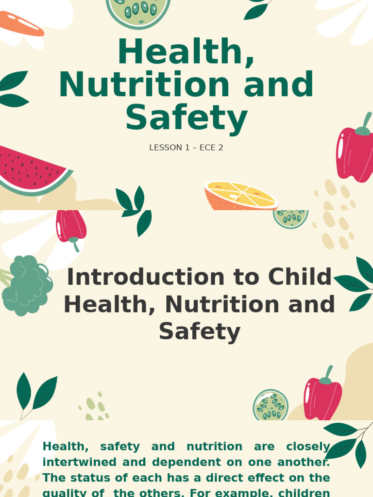 LESSON-1 ( ECE 2 ) | PDF | Nutrition | Diet & Nutrition