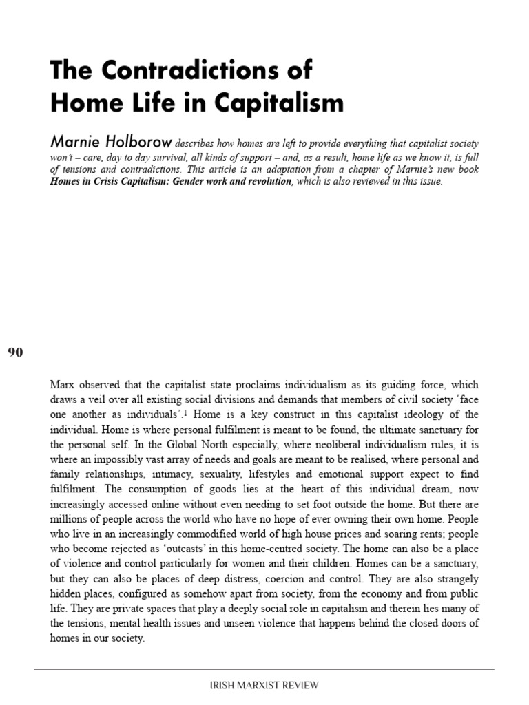 The Contradictions of Home Life | PDF | Labour Economics | Exploitation ...