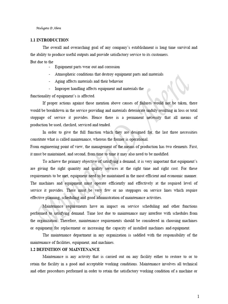 Chapter 1 (Introduction) | PDF | Reliability Engineering