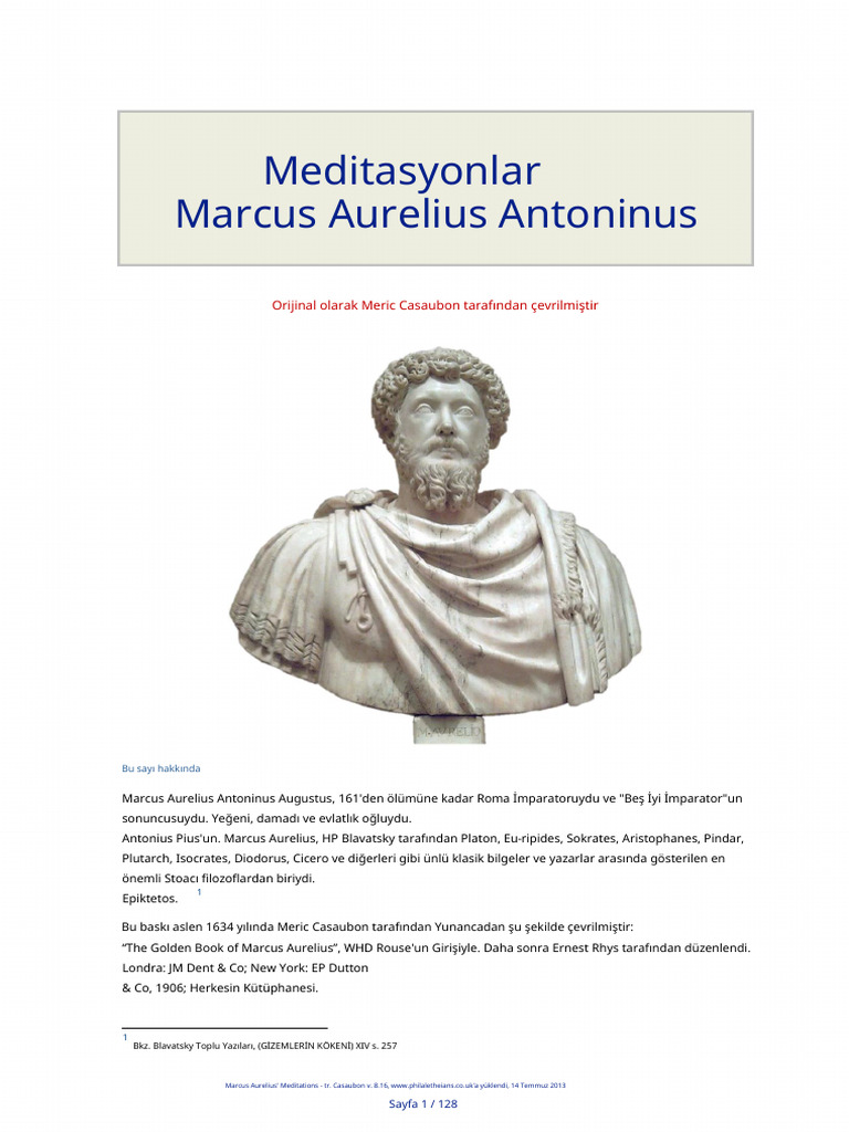 Marcus Aurelius Meditations | PDF