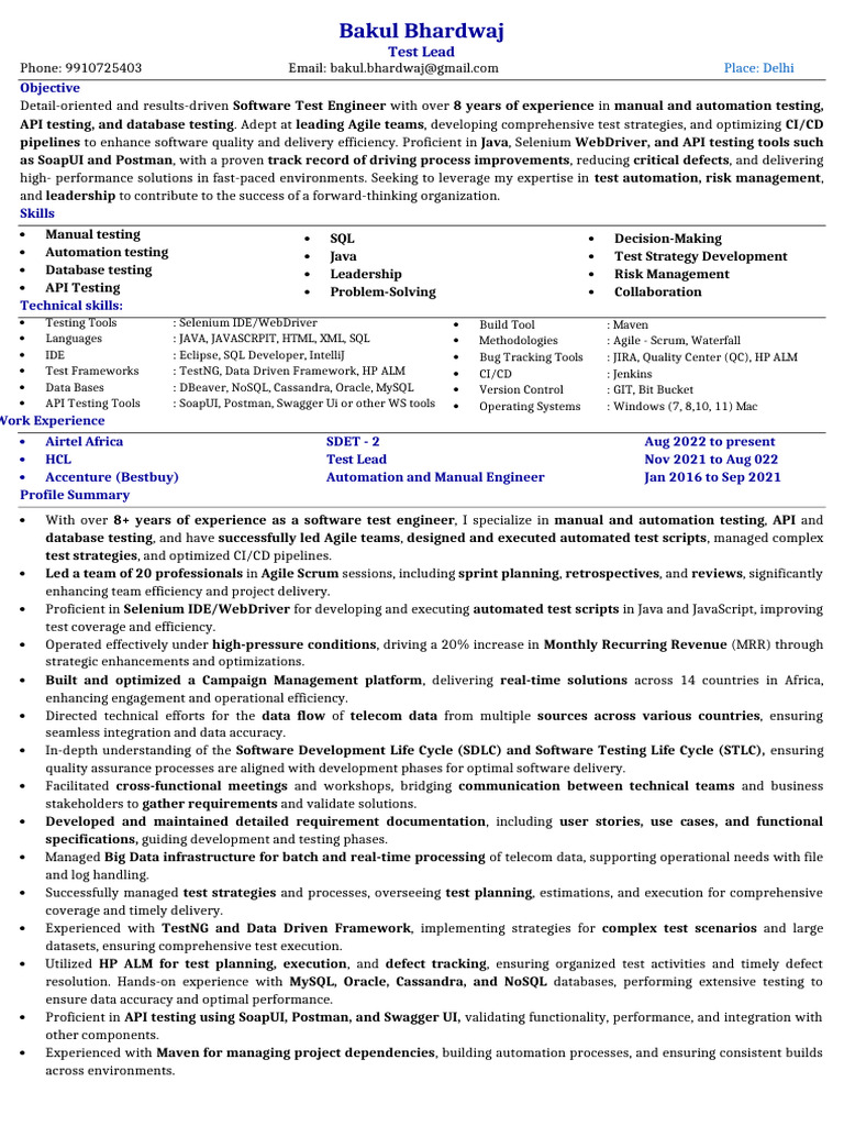 Bakul Automationtesting9 | PDF | Selenium (Software) | Agile Software ...