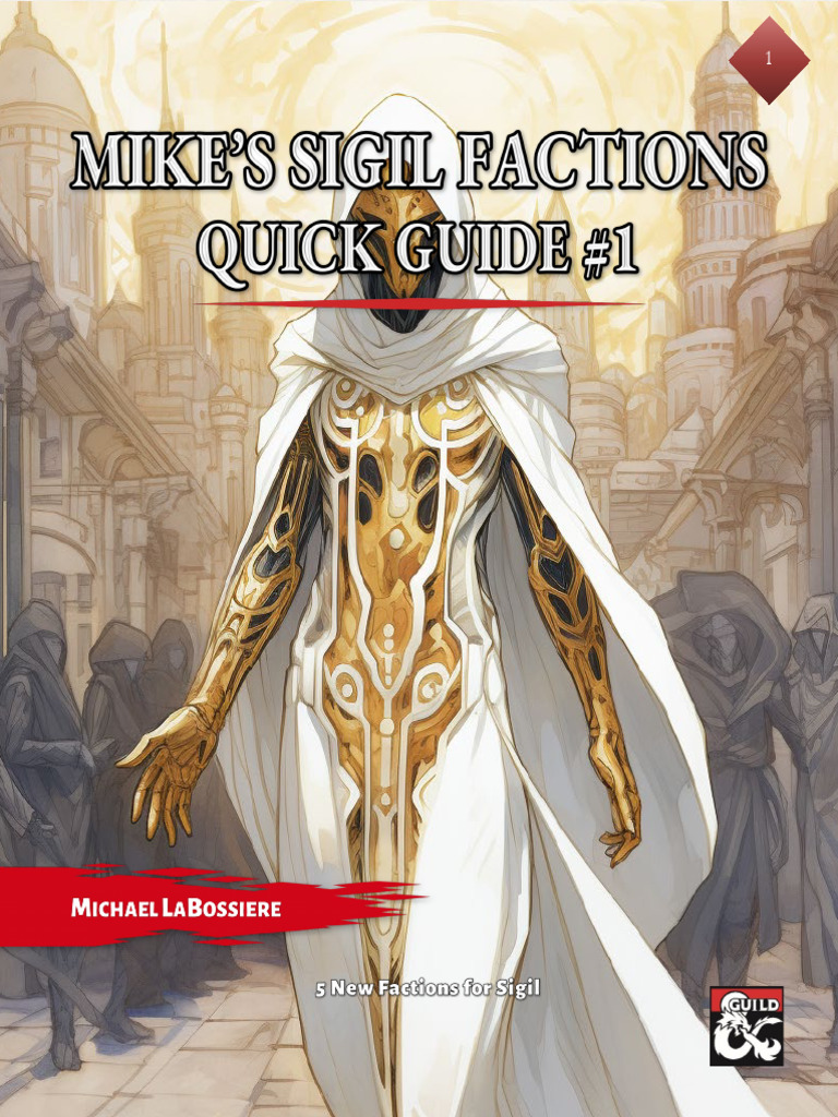 Mikes Sigil Factions Quick Reference Guid | PDF