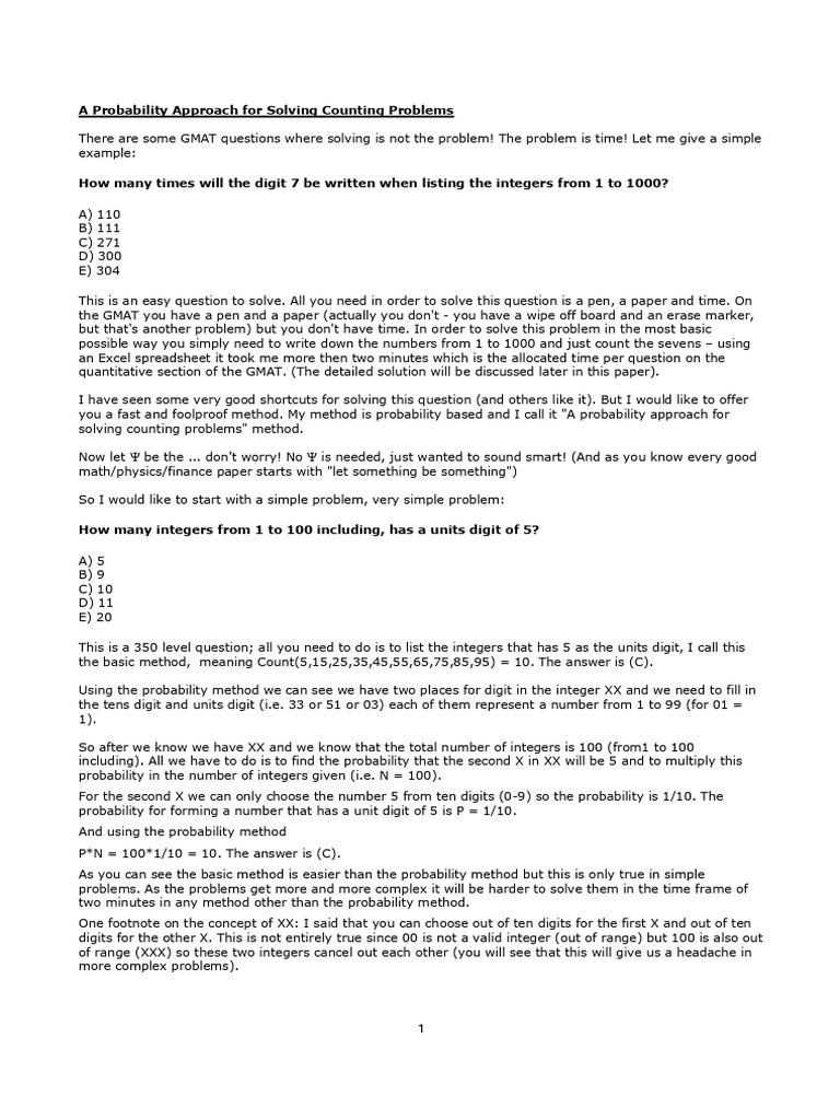 a_probability_approach_for_solving_counting_problems_492 | PDF | Numbers | Odds