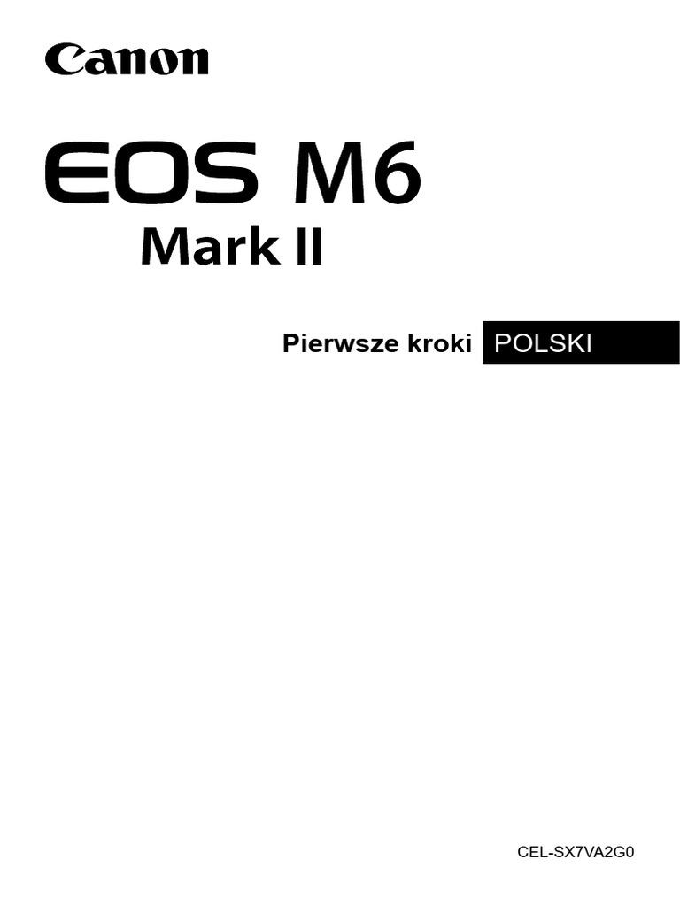 EOS M6 Mark II Getting Started PL | PDF