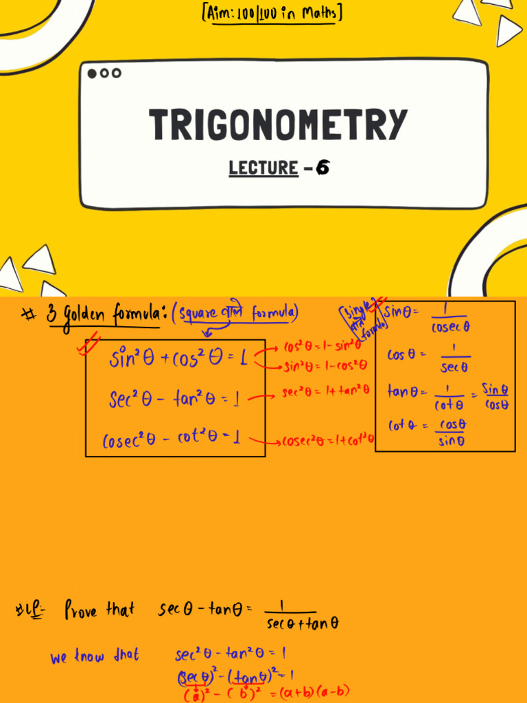 Trigonometry L6 - 40 - Crwill | PDF