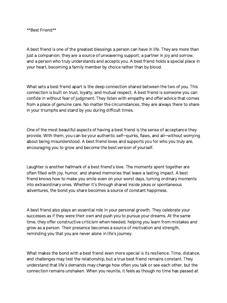 Best Friend Pdf Social Psychology Psychology