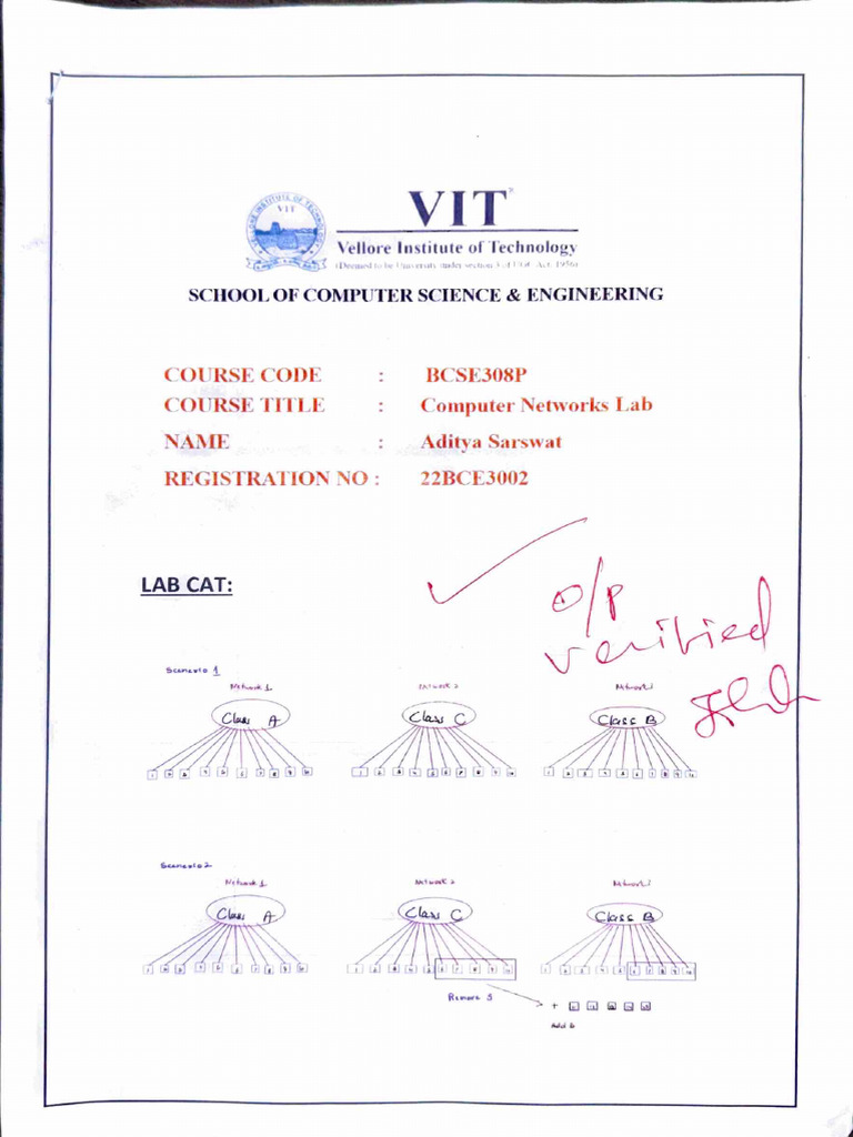 Aditya Computer Networks Lab Cat | PDF | Computer Network | Computing