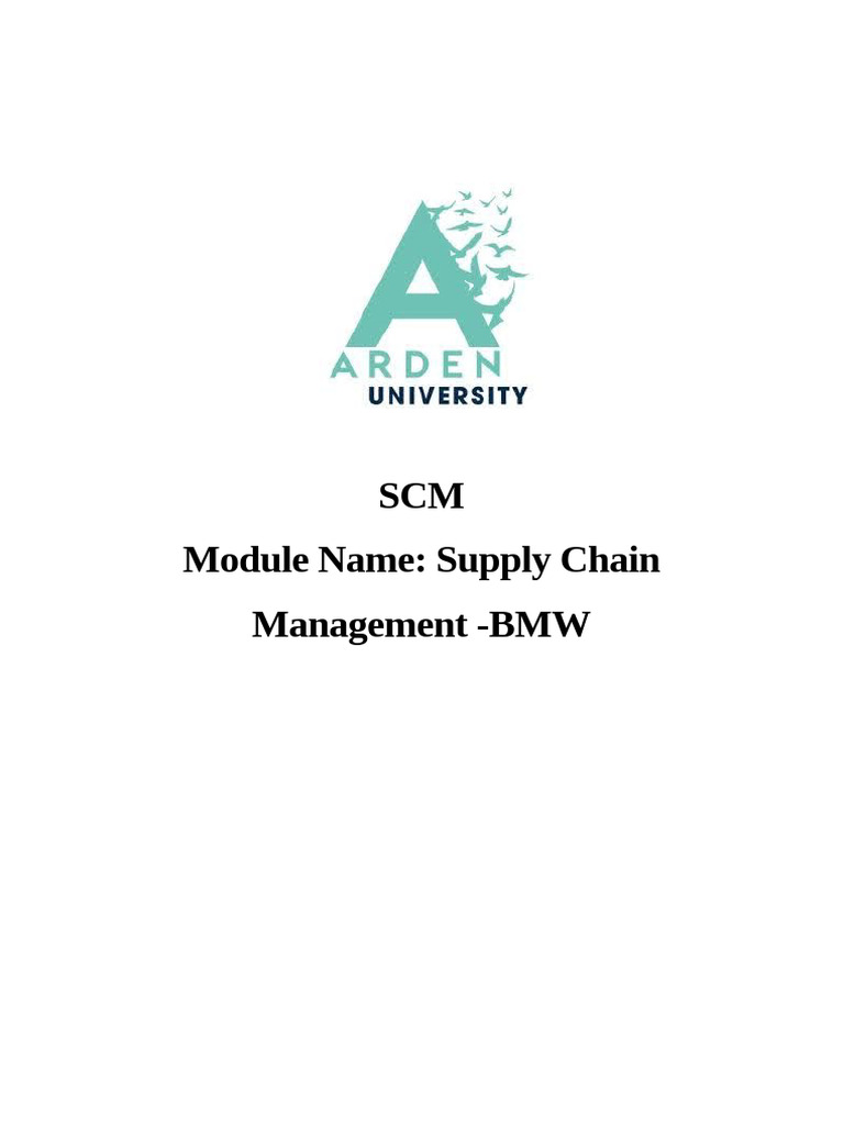 SCM Assignment-BMW | PDF | Supply Chain | Supply Chain Management