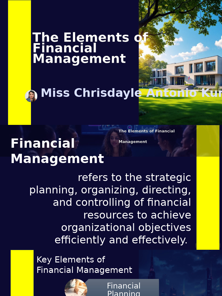 Key Elements of Financial Management | PDF | Decision Making ...