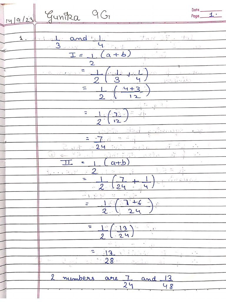 Maths Worksheet | PDF