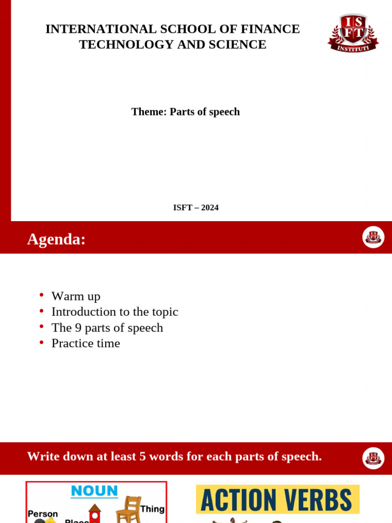 Lesson 1. Parts of Speech (2) | PDF | Part Of Speech | Adjective