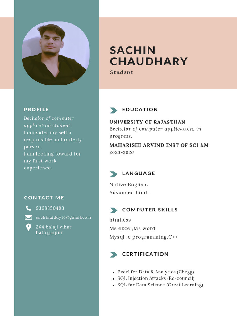 I consider my self a responsible and orderly person. I am looking ...