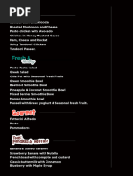 Vinta - Menu | PDF | Sauce | Drink