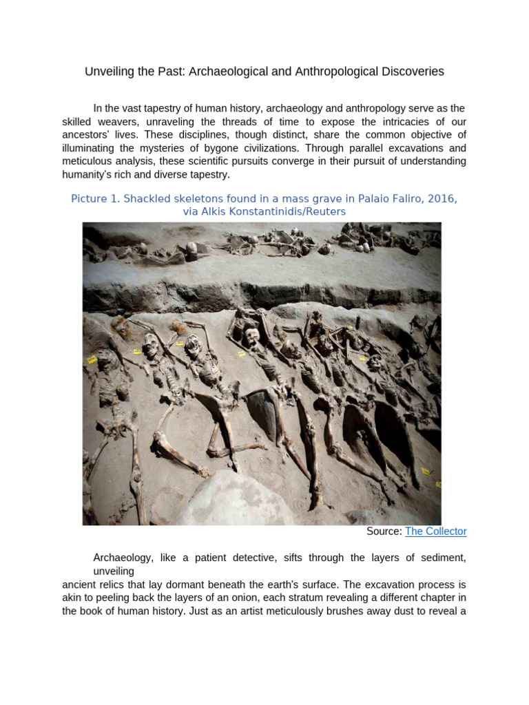 Archeology and Anthropology Discoveries | PDF | Archaeology | Anthropology