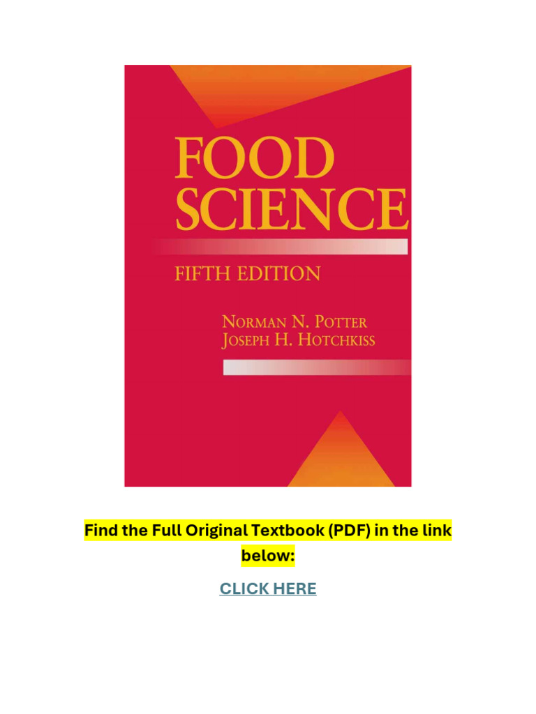 Food Science 5th Edition Overview | PDF | Food Science | Food Preservation