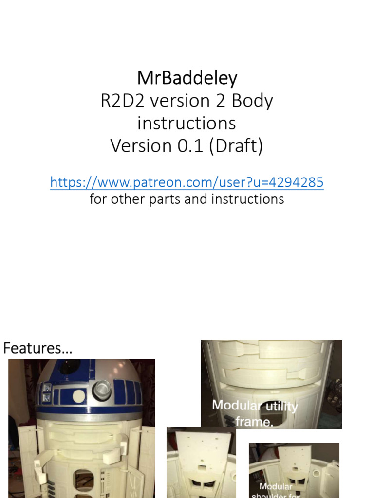 R2D2 v2 Body Instructions v1 | PDF | Materials