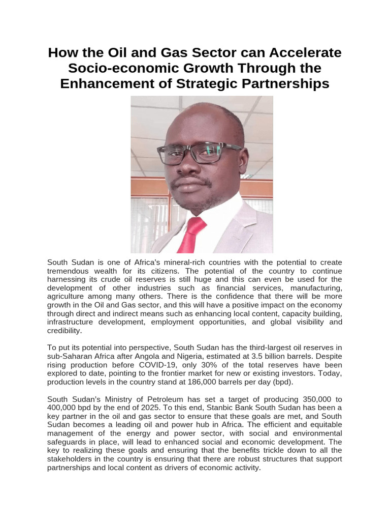 How The Oil and Gas Sector Can Accelerate Socio | PDF | Petroleum ...
