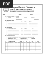 Ministry Report Form | PDF